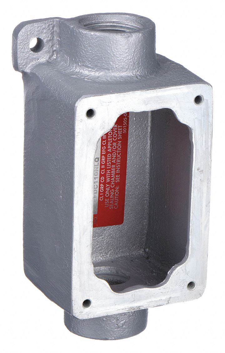 APPLETON ELECTRIC, 1 Gangs, Iron, Mounting Body - 13G853|EFDC110-NL-Q ...