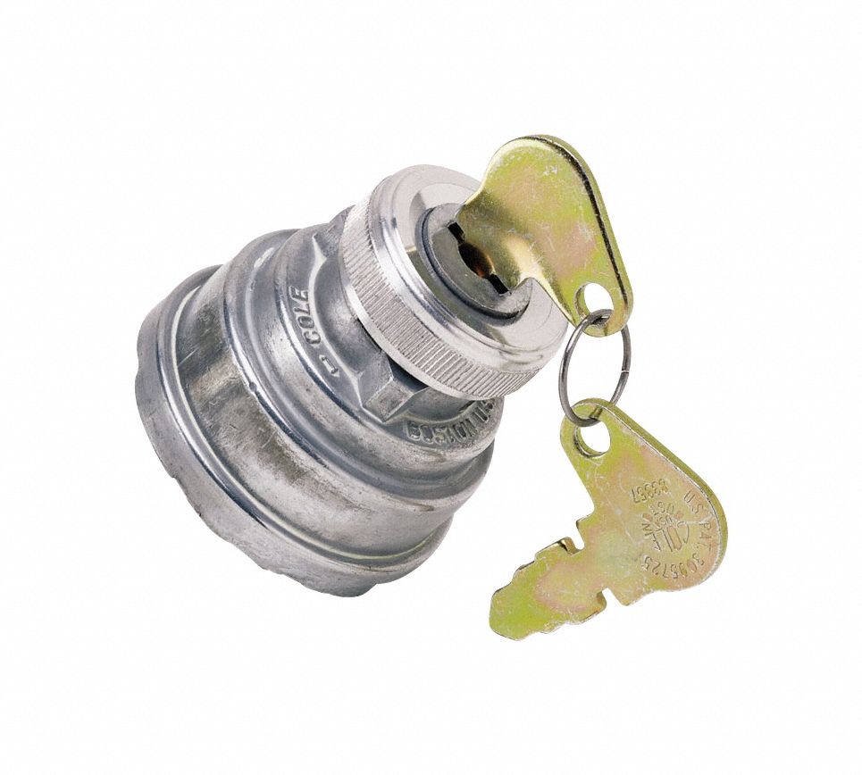 COLE HERSEE IGNITION/START SWITCH, EXTRA HEAVY-DUTY, 4 POS: ACC-OFF-IGN ...