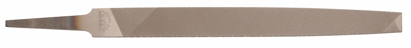 NICHOLSON Machinists File: Rectangular, Bastard Cut, 12 in Lg without ...