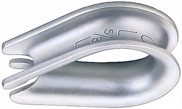 CROSBY WIRE ROPE THIMBLE, GALVANIZED STEEL, G411, 1 IN - 4207 ...