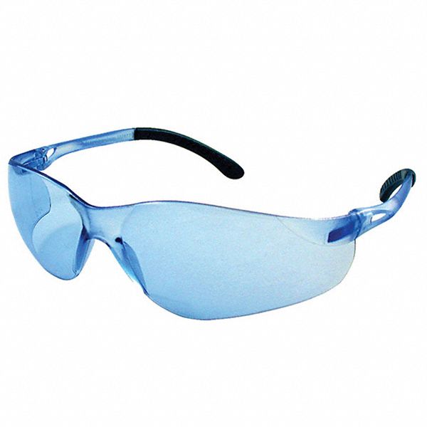 SENTINEL SAFETY GLASSES, PLASTIC/PC, ANTI-SCRATCH, BLUE, CSA, UV ...