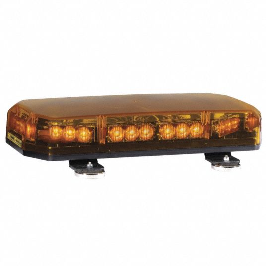 CODE 3, Mini Light Bar, Amber, Low Profile Mini Light Bar - 13K472 ...