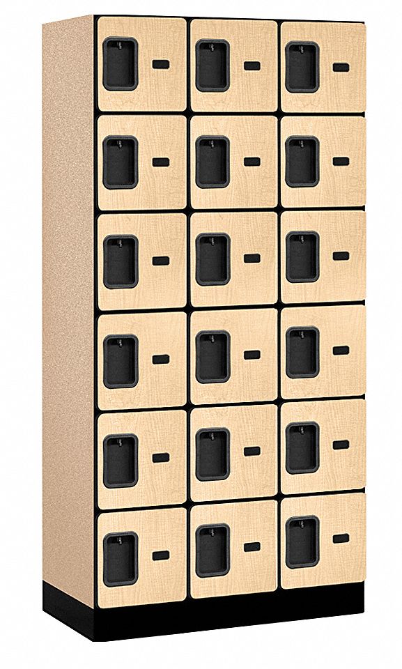 Maple, 36 in W X 18 in D X 76 in H - Grainger