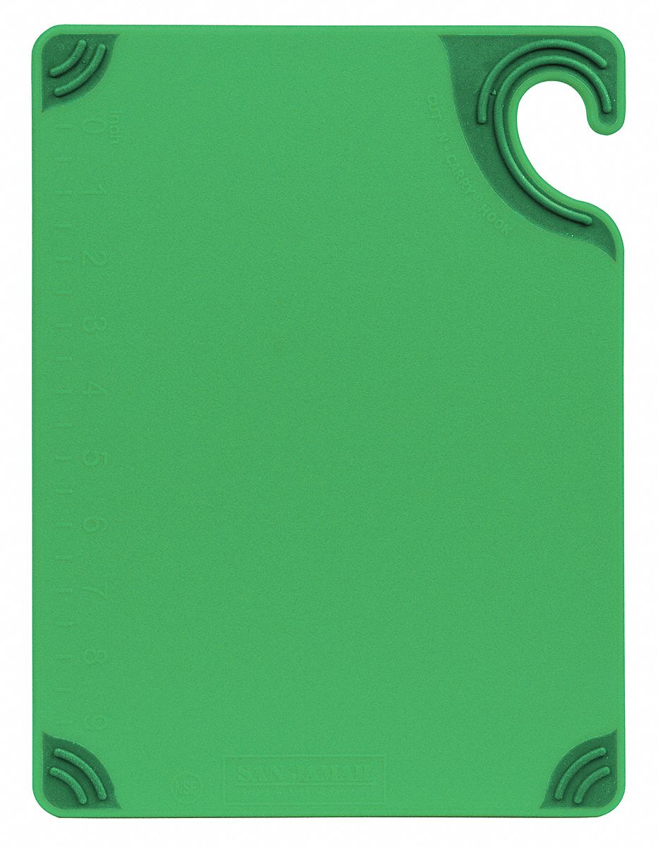 SAN JAMAR CUTTING BOARD,GREEN,12 X 9 IN. - Food Service Cutting Boards ...