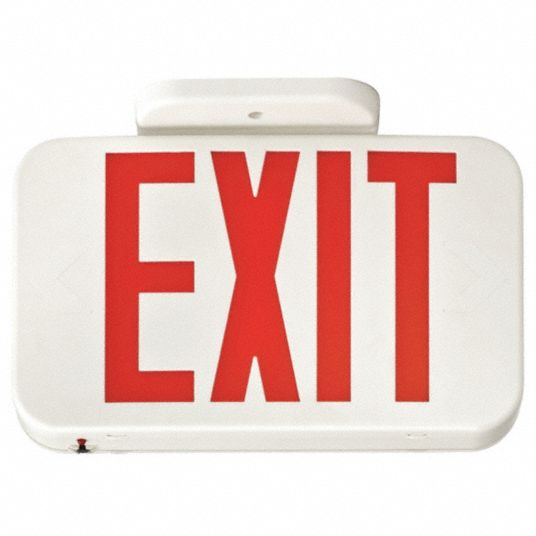 LED, White, Exit Sign - 13M593|EXR - Grainger