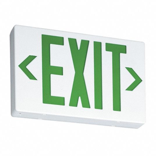 LED, White, Exit Sign - 13M594|EXG - Grainger