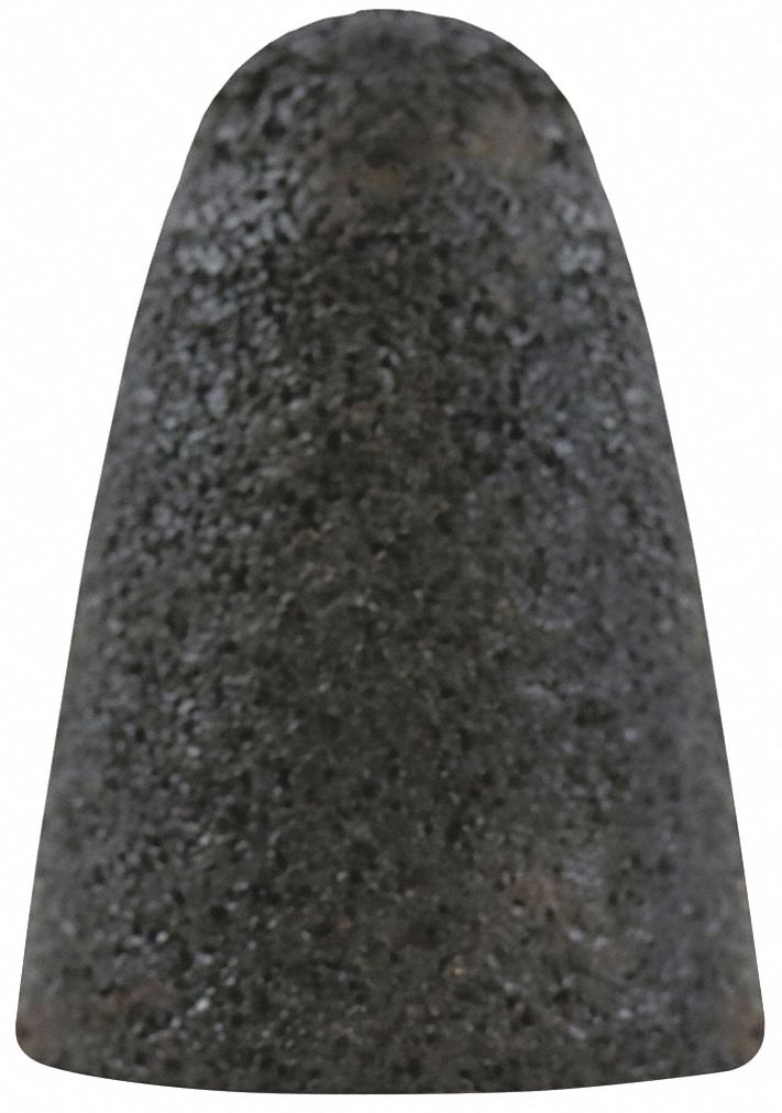 FLEXOVIT ABRASIVE RESIN CONE, TYPE 16, RPM 18100, 3 X 2 IN, ARBOR 5/8 ...