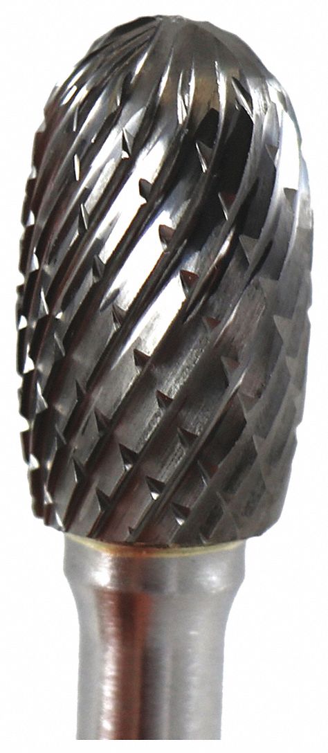 FLEXOVIT CARBIDE BURR CYLINDER, OVAL, SE-5, 1/2 X 7/8 X 1/4 IN - Oval ...