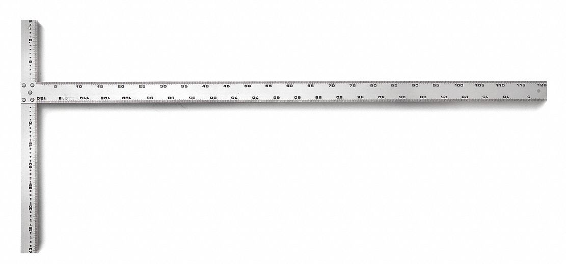 WESTWARD, 22 in Base Lg, 22 in x 1 1/2 in, Drywall T-Square - 13P537 ...