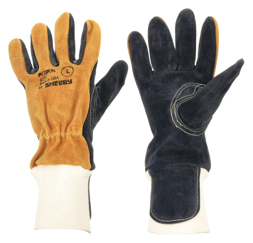 SHELBY, Brushed Pigskin Leather Palm, Cordura, Firefighter Gloves ...