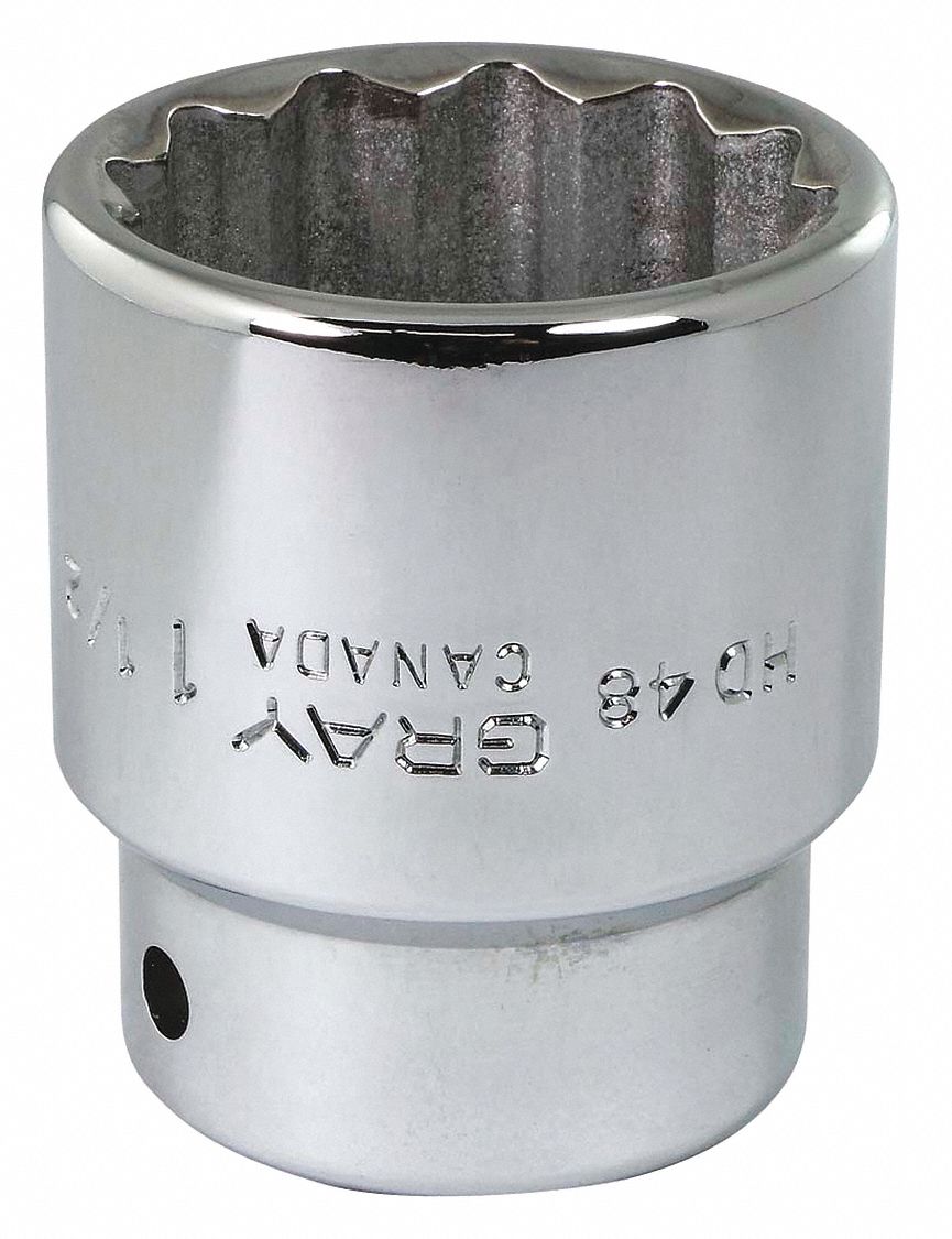 GRAY TOOLS SOCKET 1-1/2INX3/4IN DR 12 PT REG 2 - Sockets - GRTHD48 ...