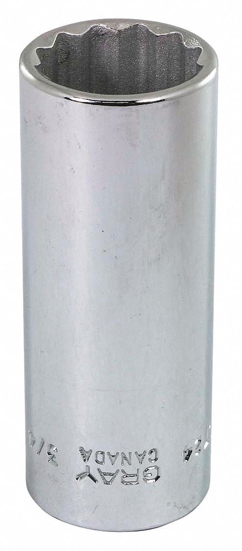 GRAY TOOLS SOCKET 3/4INX3/8IN DR 12 PT DP 2.51 - Sockets - GRTLT24 ...
