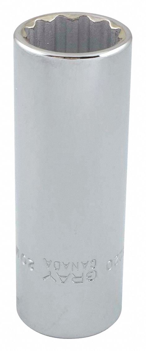 GRAY TOOLS SOCKET 20MMX1/2IN DR 12 PT DP CHROM - Sockets - GRTMD1220 ...