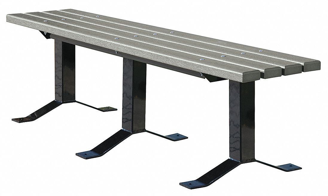 ULTRASITE, 72 in Overall Lg, 16 5/8 in Overall Ht, Outdoor Bench ...