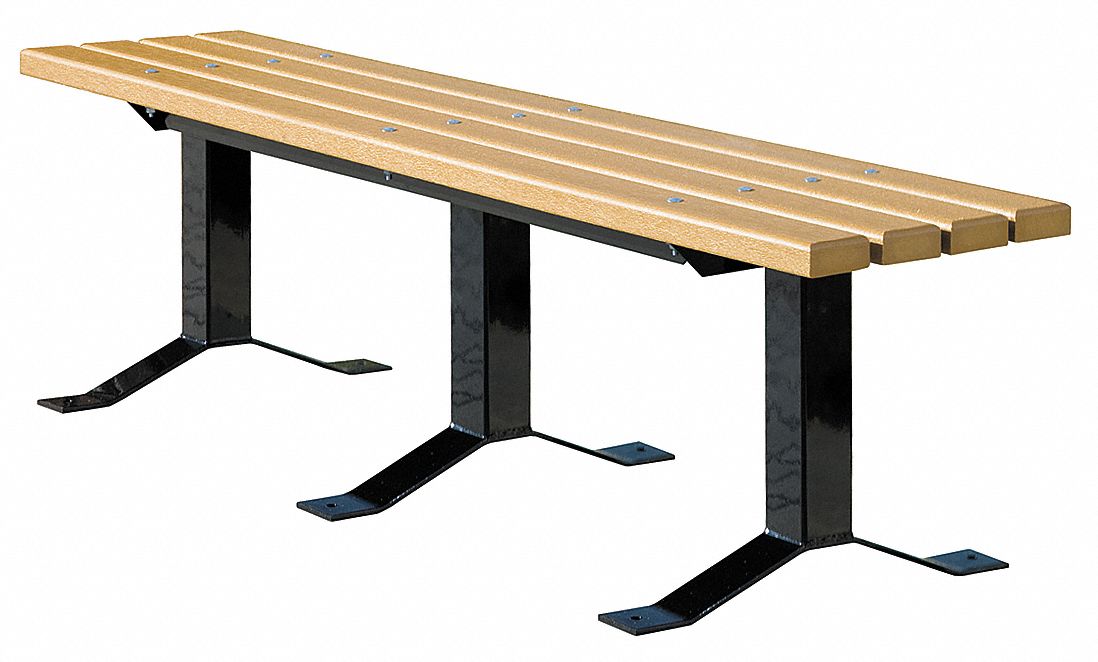 ULTRASITE, 72 in Overall Lg, 16 5/8 in Overall Ht, Outdoor Bench ...