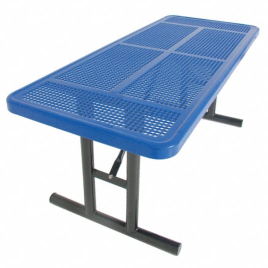 ULTRASITE, Blue, Steel, Outdoor Table - 13R051|238U-P6-Blue - Grainger