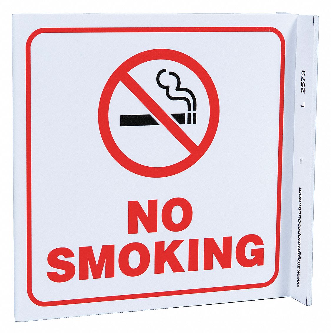 Plastic, Mounting Holes Sign Mounting, No Smoking Sign - 13R204|2573 ...