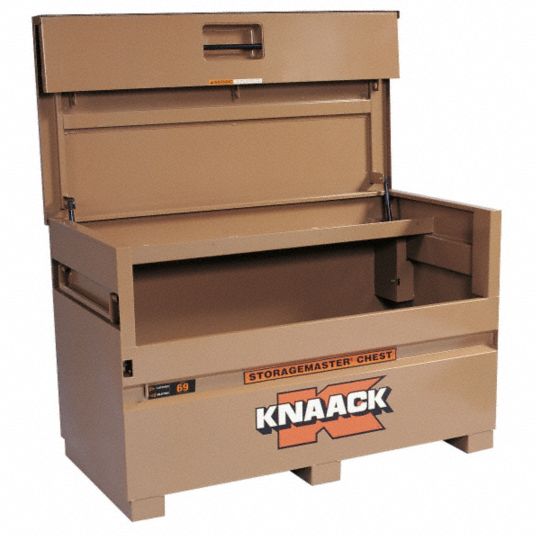 KNAACK Piano-Style Jobsite Box: 60 in Overall Wd, 30 in Overall Dp, 34 ...