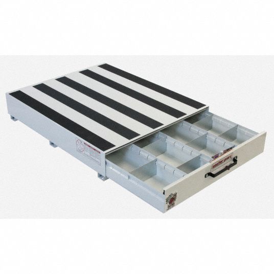 WEATHER GUARD, Steel, 9 1/2 in Ht, Truck or Van Storage Drawer - 13R548 ...