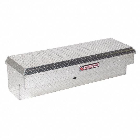 WEATHER GUARD, Aluminum, 16 1/4 in Overall Dp, Side-Mount Truck Box ...