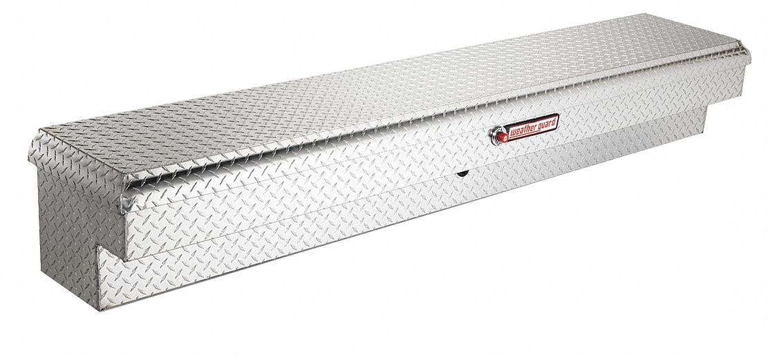 WEATHER GUARD, Aluminum, 16 1/2 in Overall Dp, Side-Mount Truck Box ...