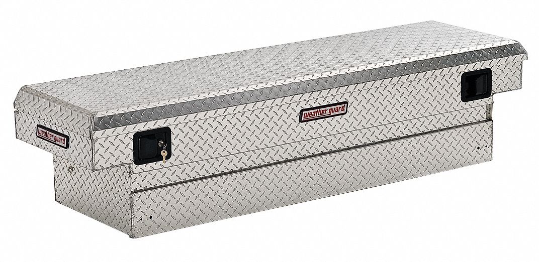 Crossover Truck Box, Silver, Single Lid, 10.4 cu. ft. - Grainger