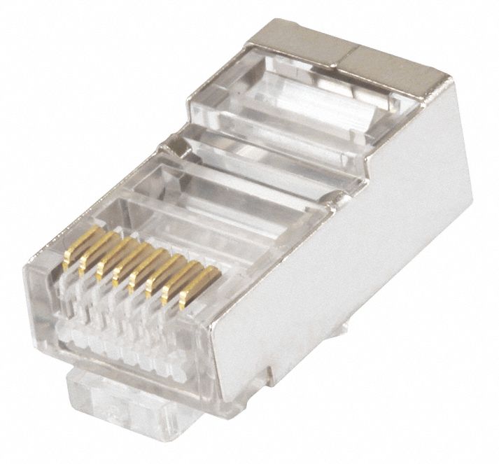MONOPRICE, Modular Plug RJ45, Stranded, Modular Plug - 13U647|7300 ...