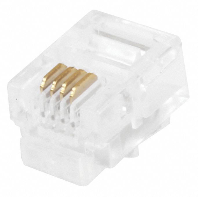 MONOPRICE Conector,Modular,RJ11,6P4C,Sólido,PQ50 - 13U658 | 7269 ...