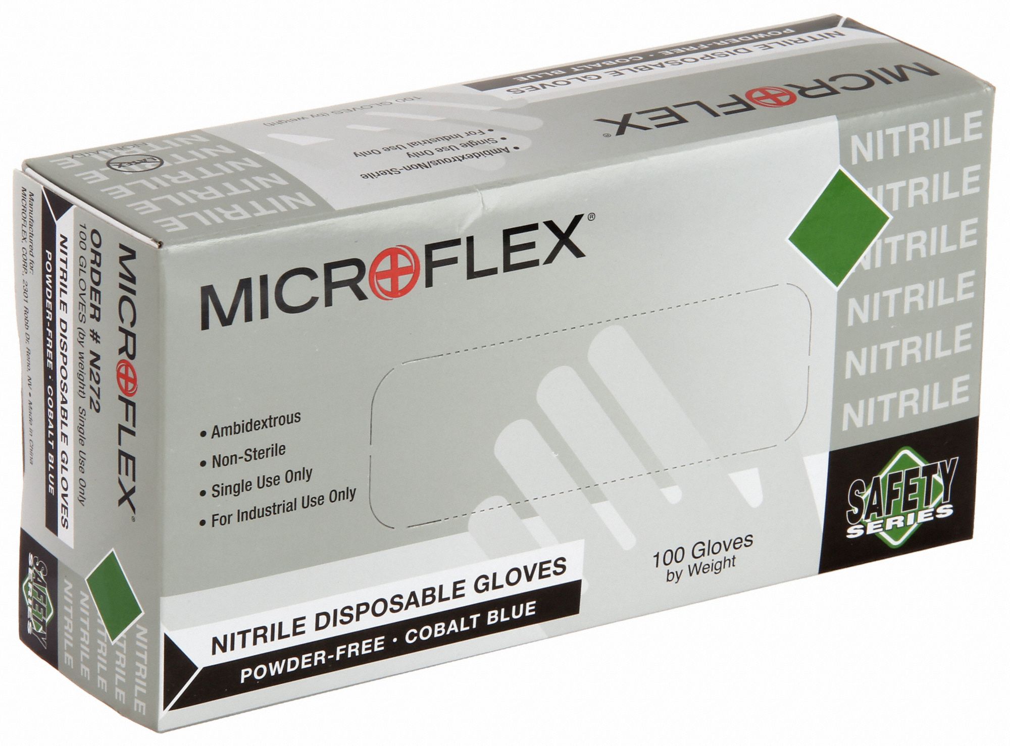 MICROFLEX Disposable Gloves: Food-Grade/Gen Purpose, 4 mil, Powder-Free ...
