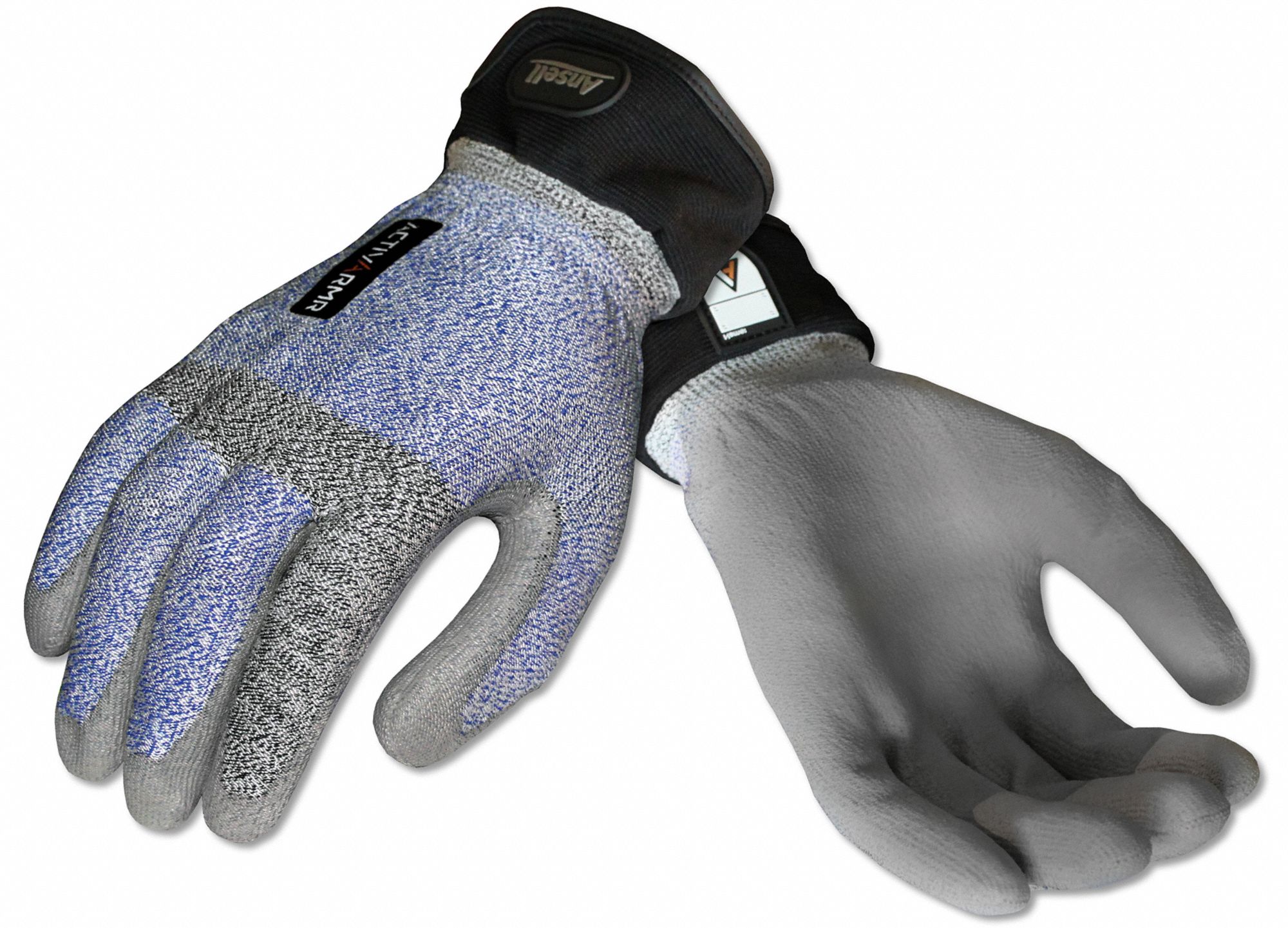 ANSELL Cut Resistant Gloves, XL, 2 ANSI/ISEA Cut Level, Polyurethane ...