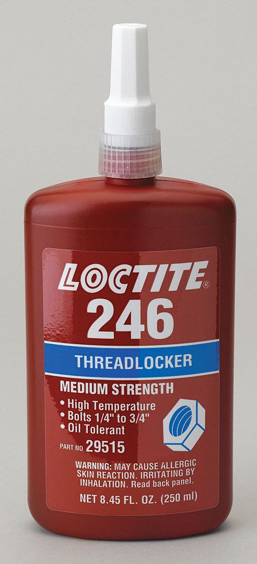 LOCTITE THREADLOCKER,BOTTLE,BLUE - 3016 - LCT29515 | 29515 - Grainger ...