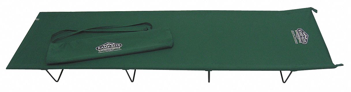 KAMP-RITE TENT COT INC, 72 in Overall Lg, 24 in Overall Wd, Emergency ...
