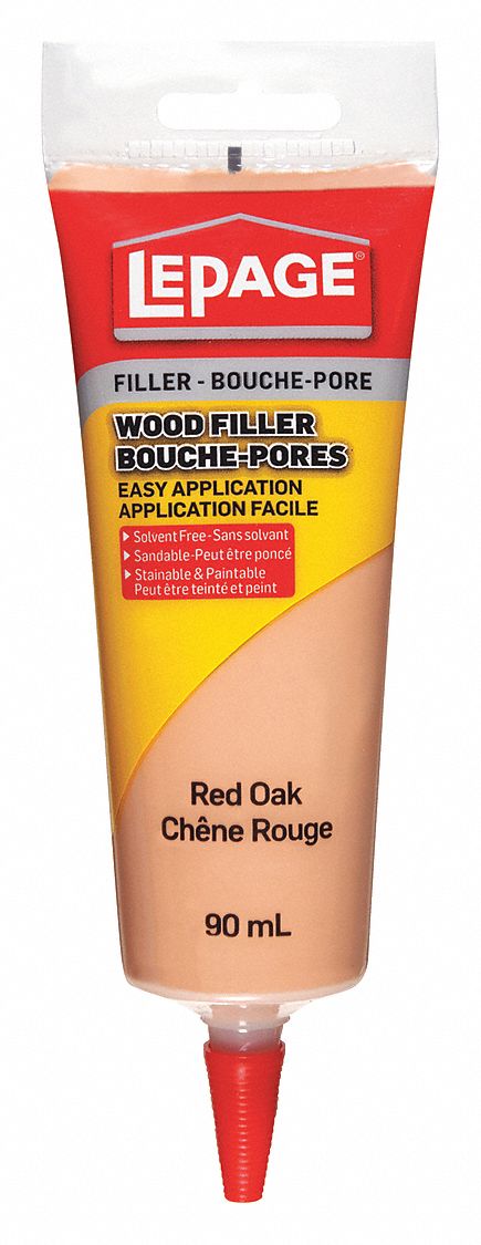 LEPAGE TINTED WOOD FILLER, TEMP RANGE 0 TO 105 ° F, RED OAK, 90 ML ...