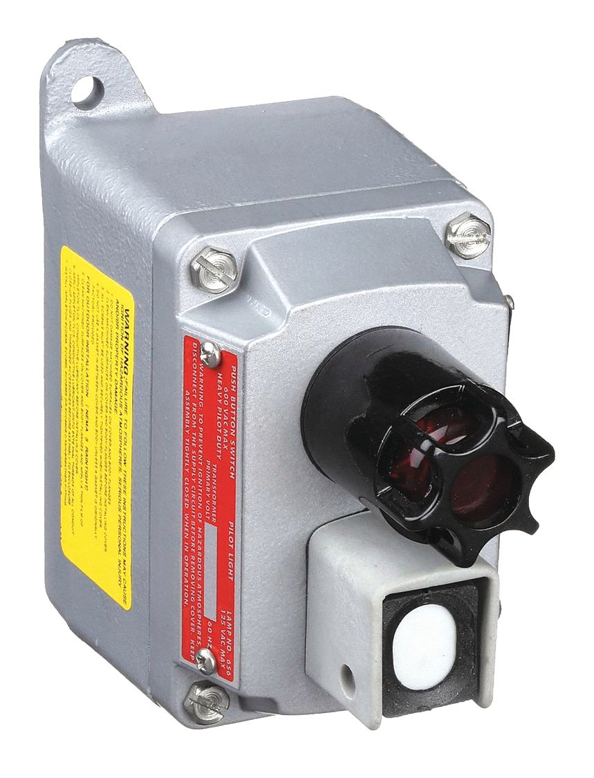 1 Gang, Push Button, Control Station - 13W134|EFDB175-J1U1 - Grainger