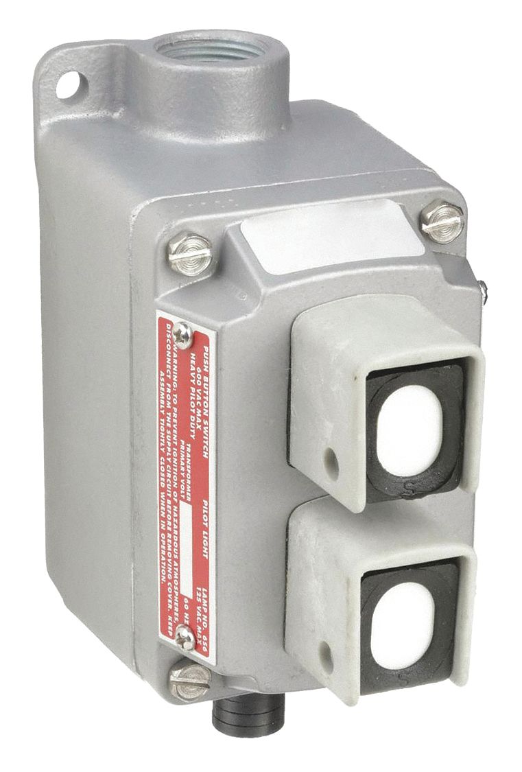 1 Gang, (2) Push Buttons, Control Station - 13W138|EFDB175-U2 - Grainger