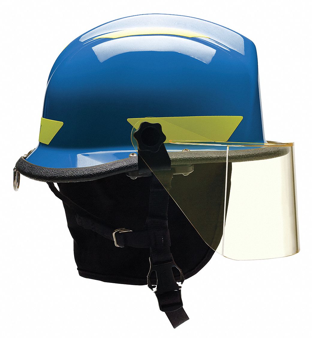 BULLARD, 6-1/2 to 8 Fits Hat Size, Blue, Fire/Rescue Helmet - 13W815 ...