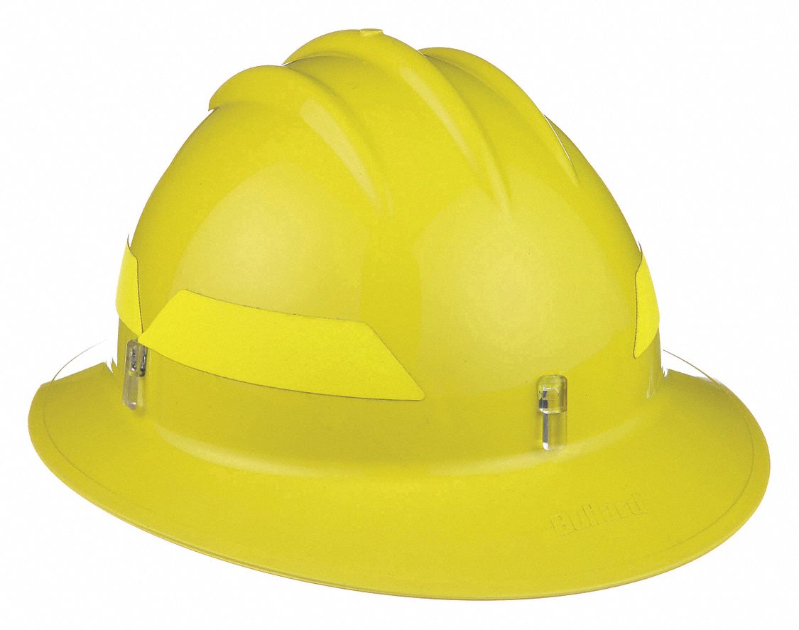 BULLARD, Lime, Full Brim, Wildland Fire Helmet - 13W829|FHLYP - Grainger