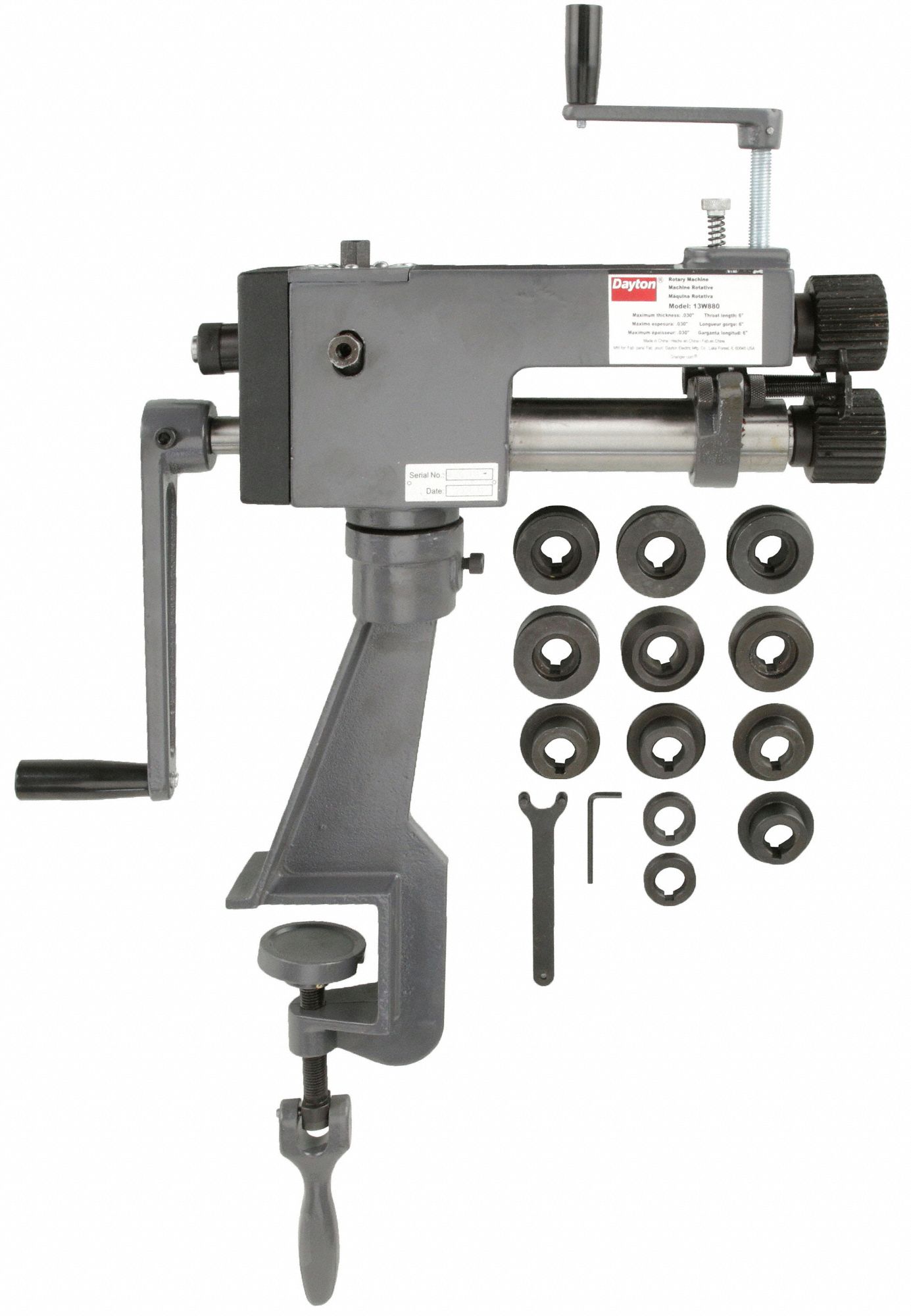 DAYTON Rotary Machine: Manual, 6 in Throat Dp, 22 ga Sheet Metal ...