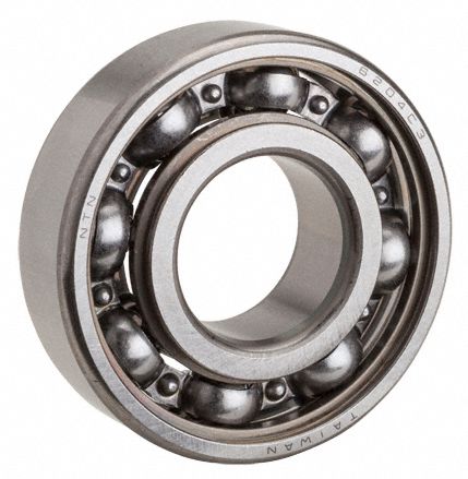 NTN Radial Ball Bearing: 6204, Dbl Sealed, Contact Seal, 20 mm Bore, 47 ...