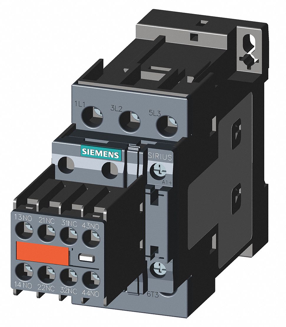 SIEMENS, 3 Poles, 24V DC, IEC Magnetic Contactor - 13Y598 ...