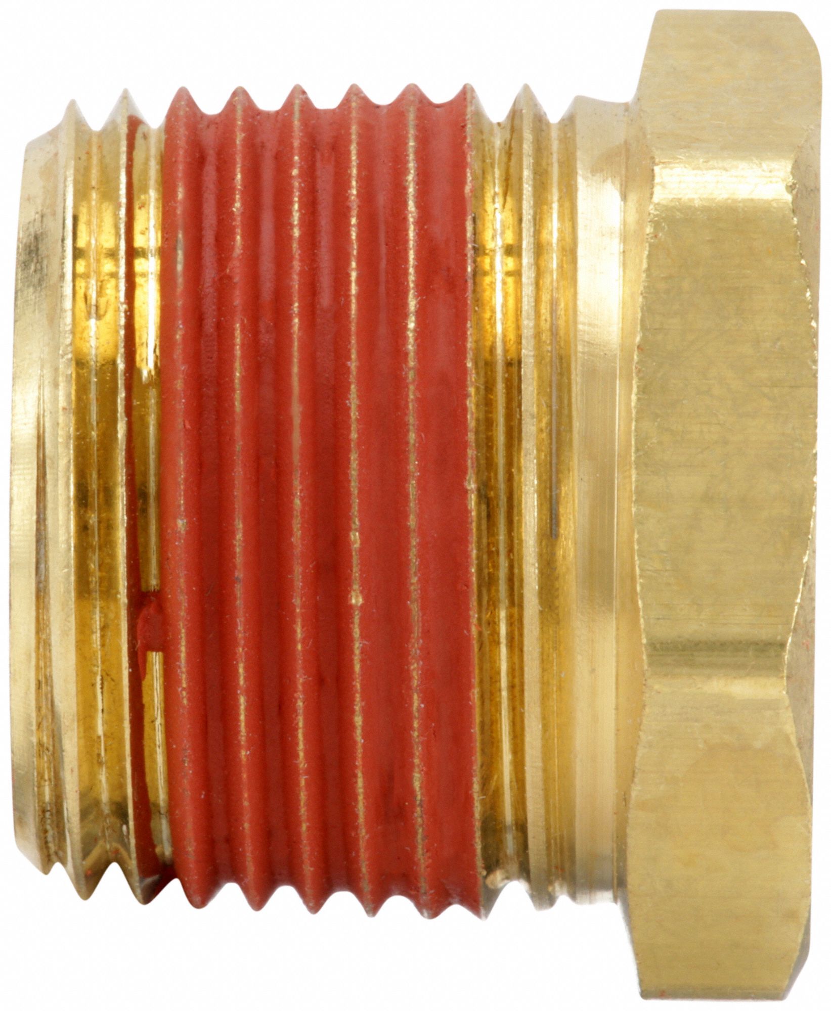 PARKER Reducing Bushing: Brass, 3/4 in x 3/8 in Fitting Pipe Size, Male ...