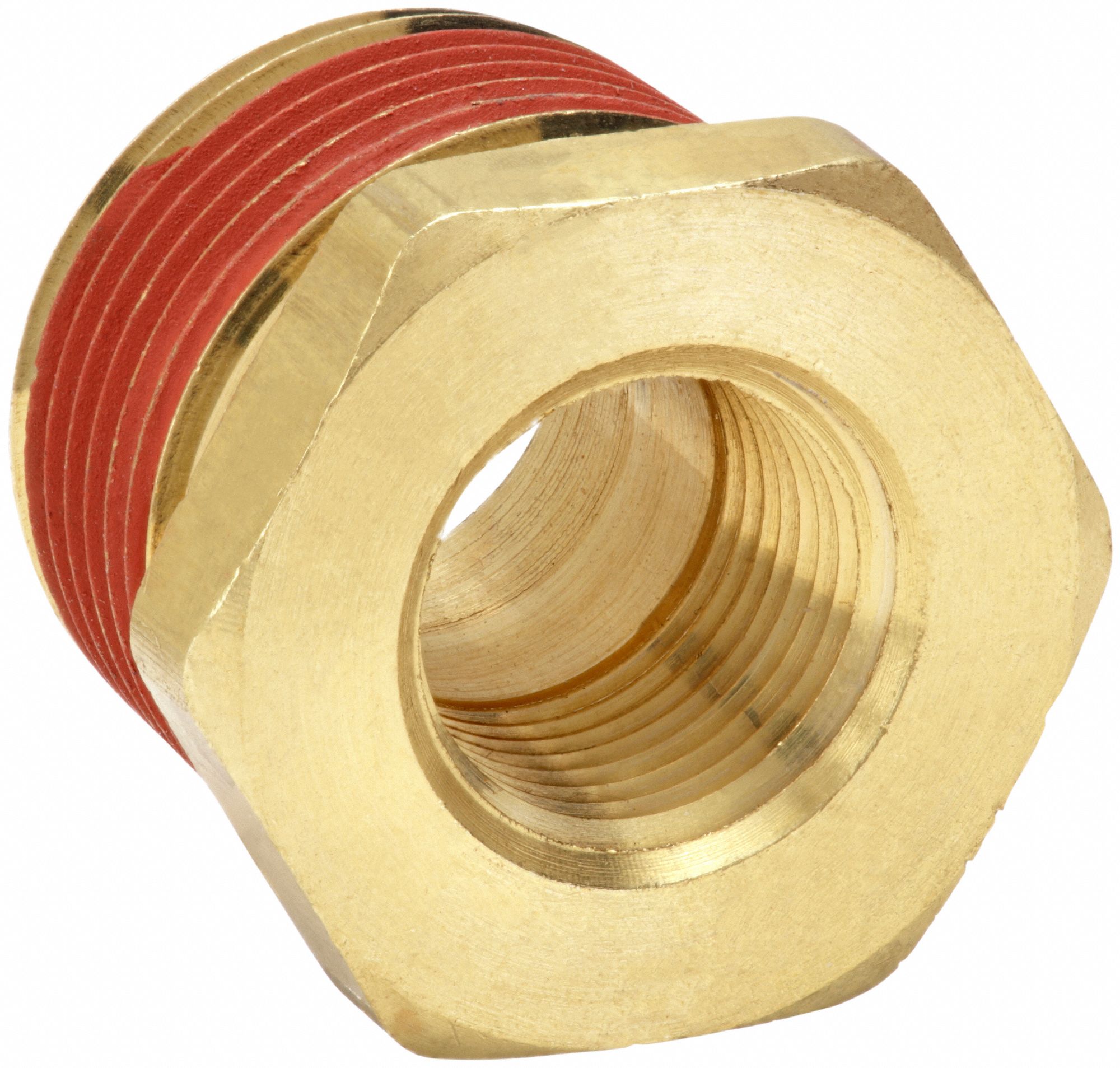 PARKER Reducing Bushing: Brass, 3/4 in x 3/8 in Fitting Pipe Size, Male ...