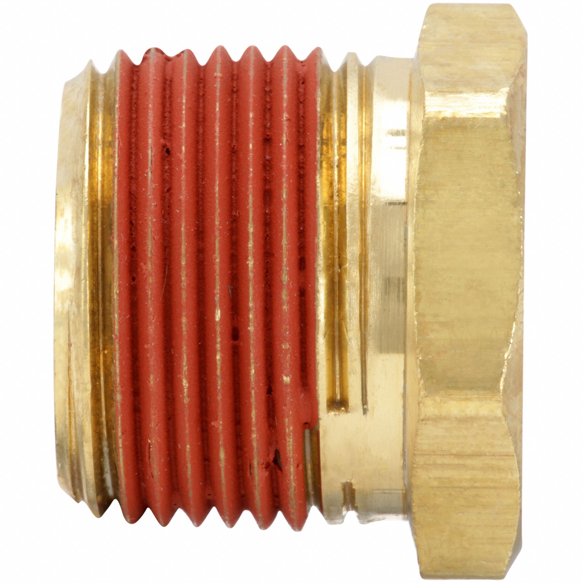 PARKER Reducing Bushing: Brass, 3/4 in x 1/4 in Fitting Pipe Size, Male ...