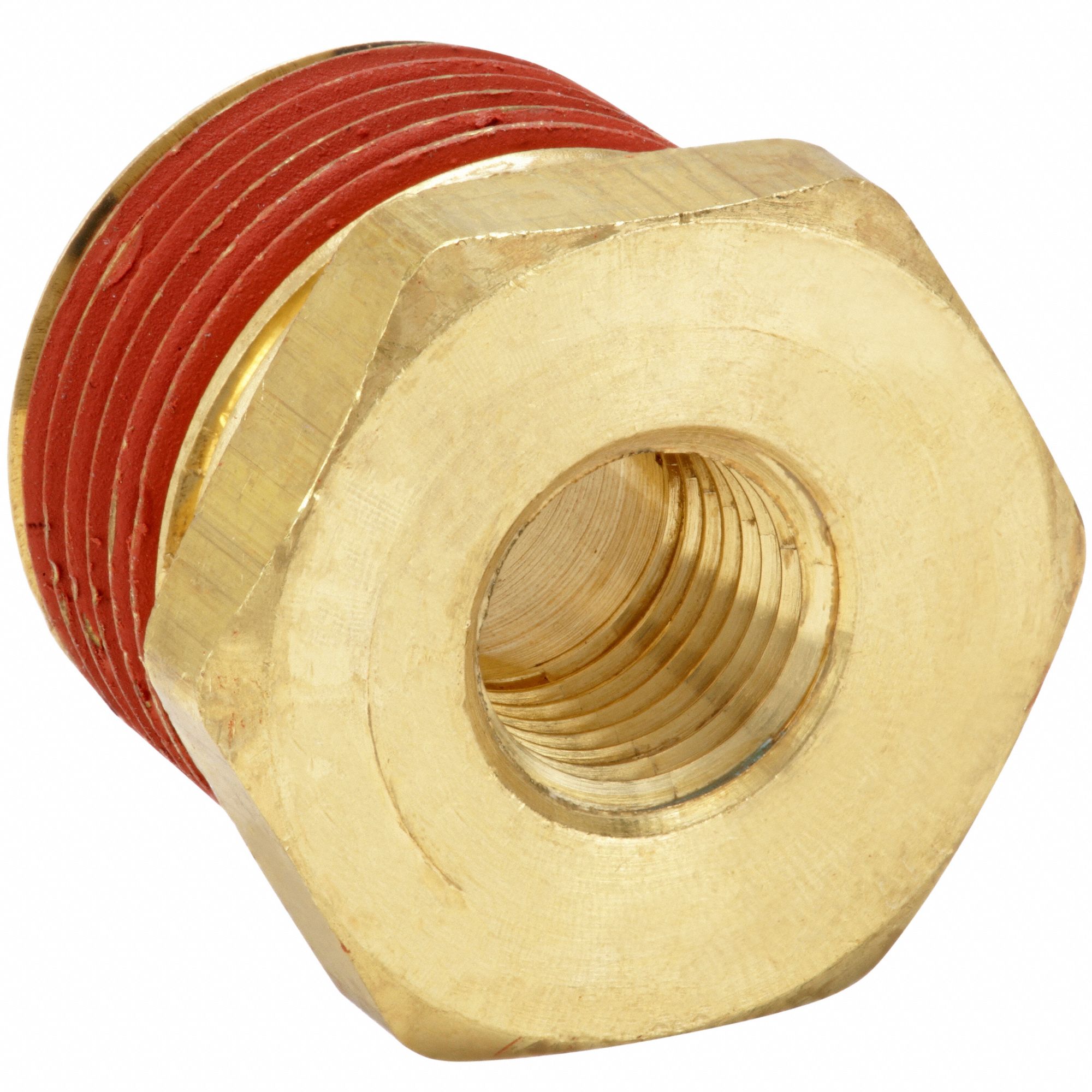 Brass, 3/4 in x 1/4 in Fitting Pipe Size, Reducing Bushing - 13Y760 ...