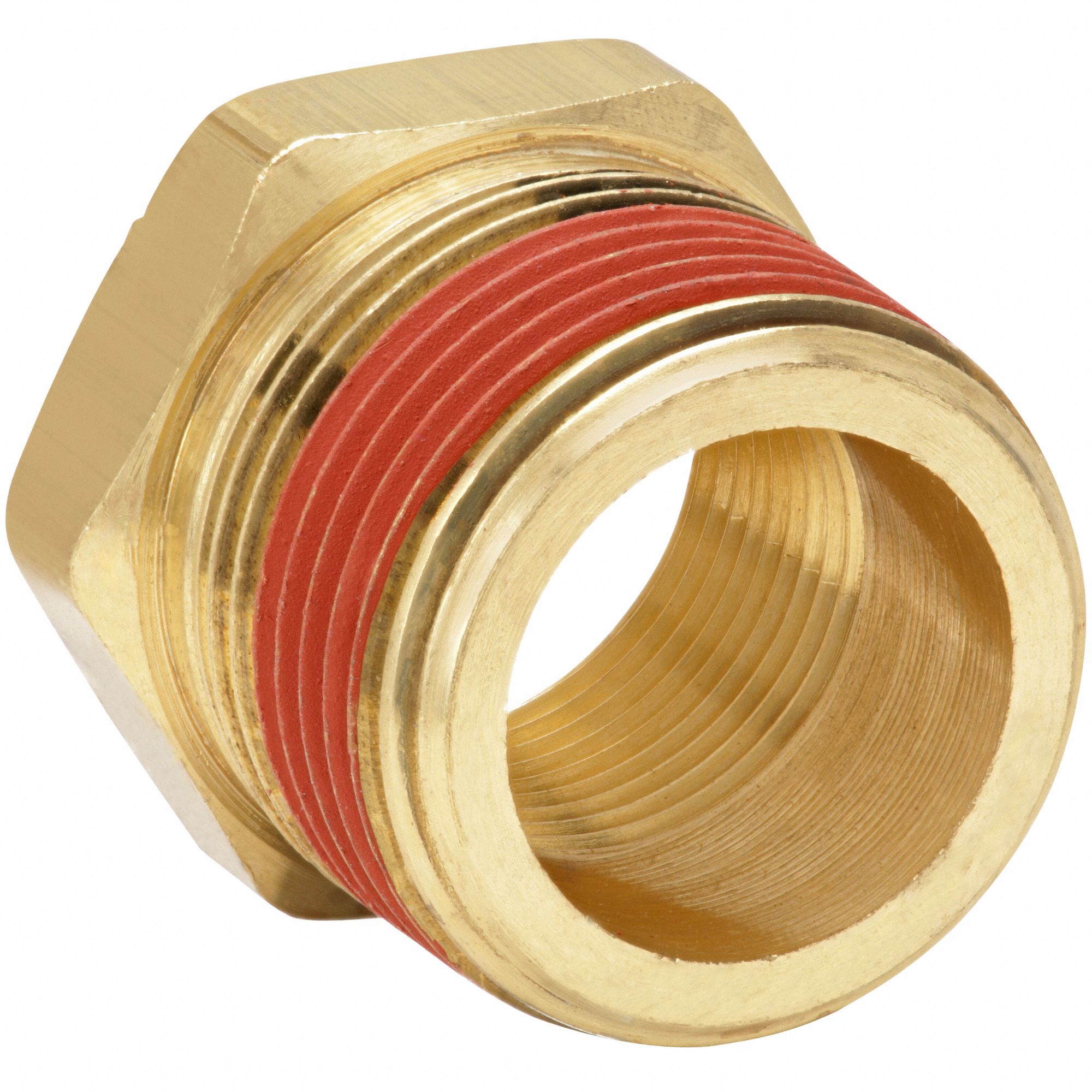 PARKER Reducing Bushing: Brass, 3/4 in x 1 in Fitting Pipe Size, Male ...
