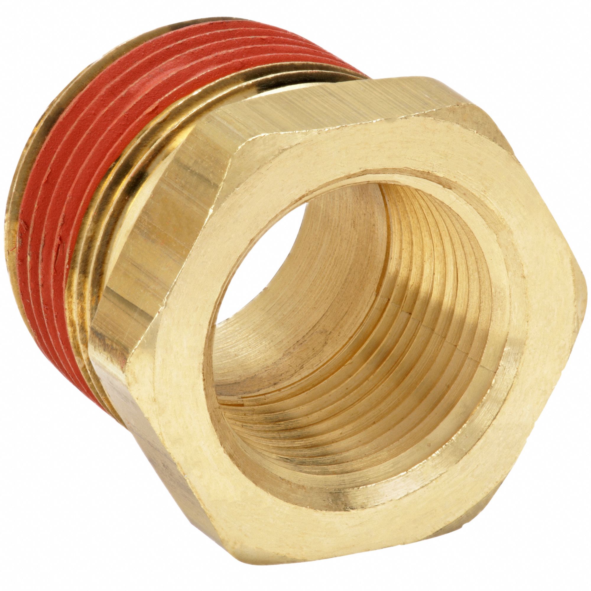 Brass, 1 in x 3/4 in Fitting Pipe Size, Reducing Bushing - 13Y763 ...