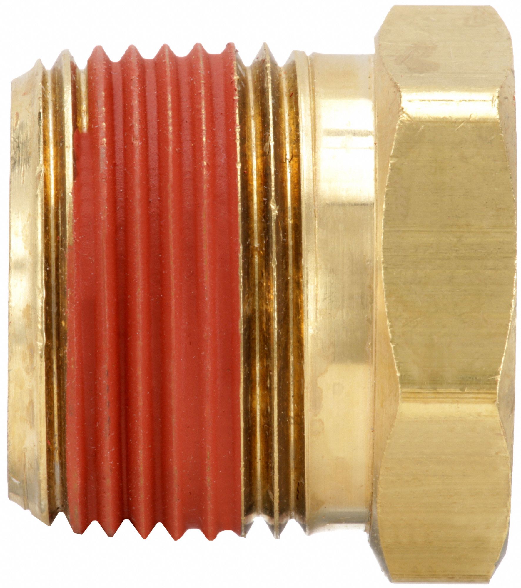 PARKER Reducing Bushing: Brass, 1/2 in x 1 in Fitting Pipe Size, Female ...