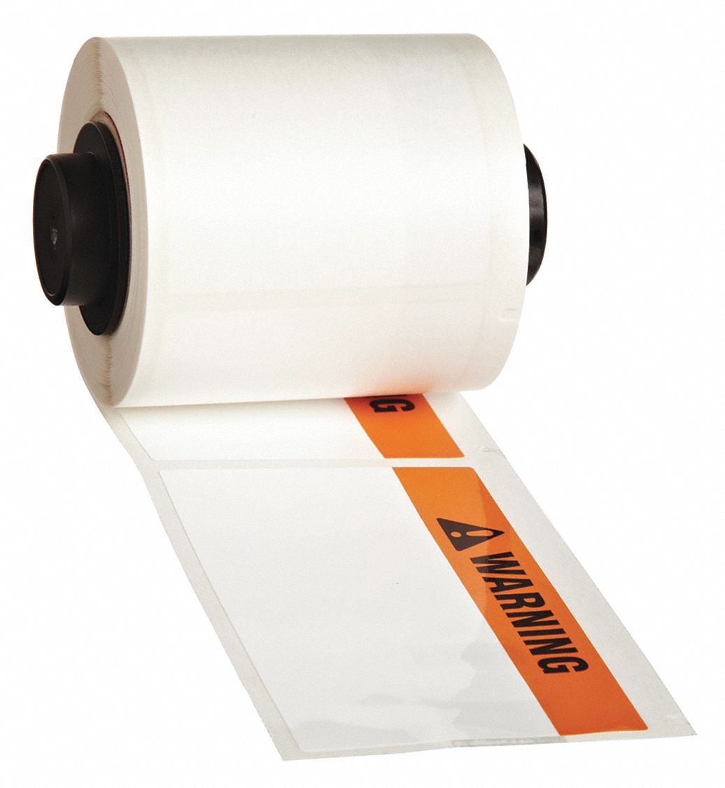 Warning, Warning Header, Precut Label Roll - 13Y976|PTL-37-483-WARNING ...