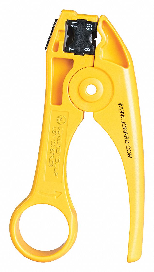 Manual, 0.4 in to 0.4 in, Coax Cable Stripper - 13Z522|UST-100 - Grainger