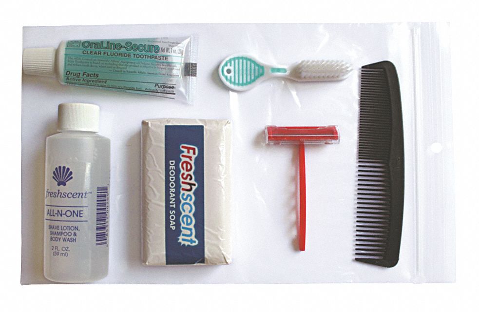 CORTECH, Plastic Bag, 6 Pieces, Long Term Hygiene Admission Kit ...